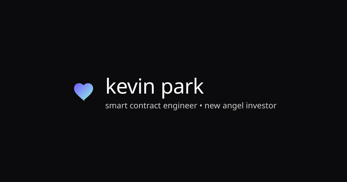 kevin park — builder